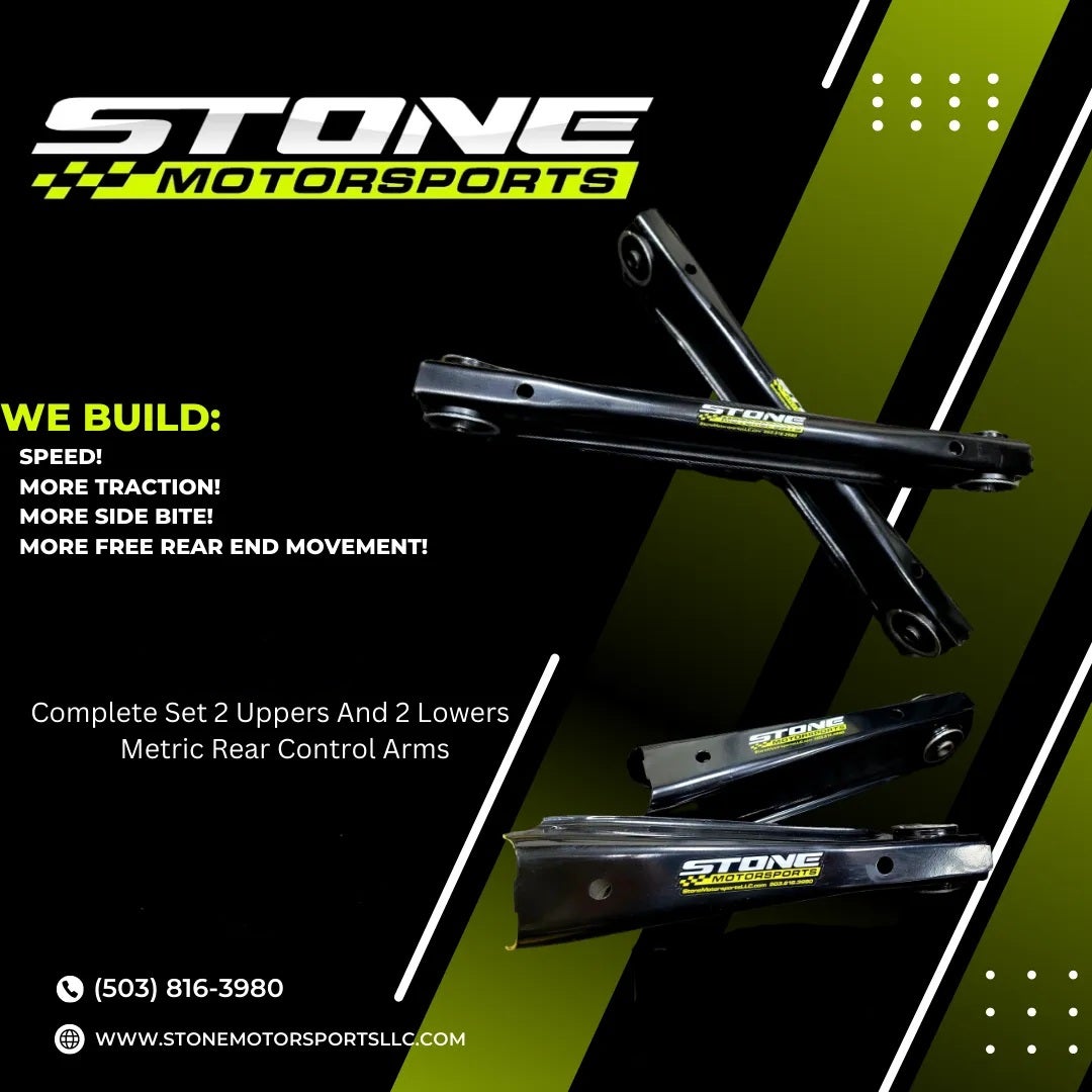 Metric Rear Control Arm Set - FLEX Bushings | Stone Motorsports LLC ...